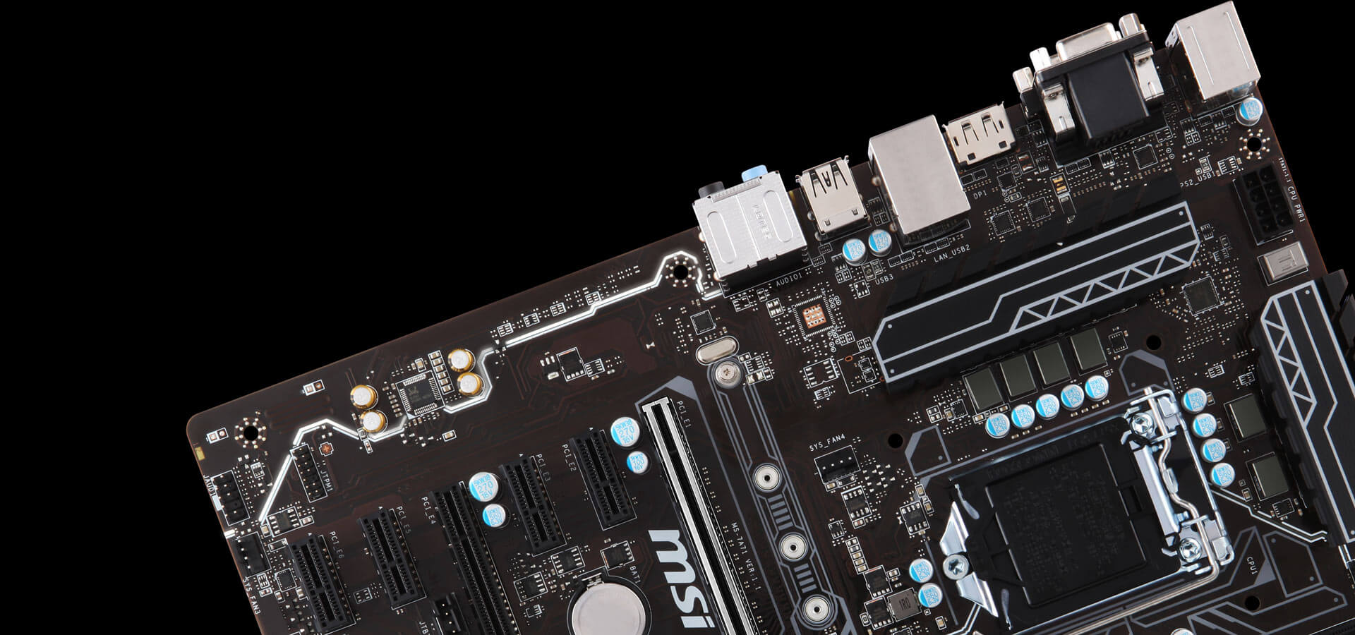 MSI H270-A PRO LGA1151/ Intel H270/ DDR4/ 2-Way CrossFireX/ SATA3&USB3 ...