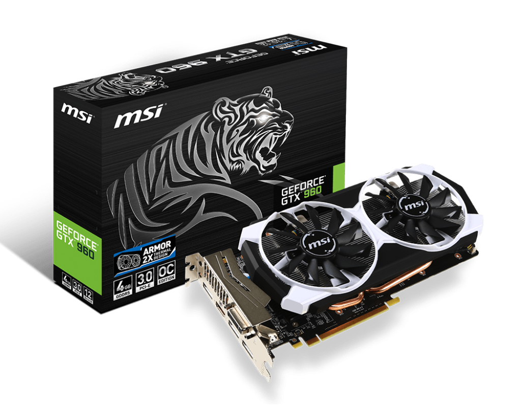 Specification GeForce GTX 960 4GD5T OC MSI Global The Leading Brand Specification GeForce GTX 960 4GD5T OC MSI Global The Leading Brand