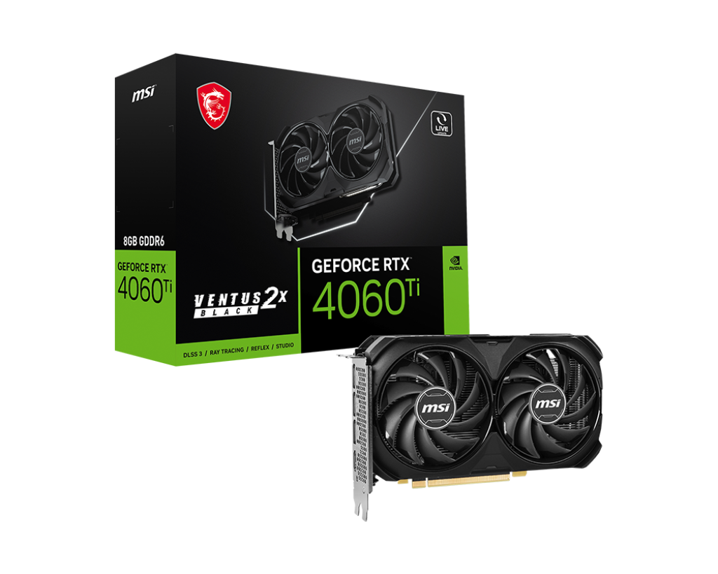 MSI GeForce RTX 4060 Ti VENTUS 2X BLACK 8G MSI GeForce RTX 4060 Ti VENTUS 2X BLACK 8G