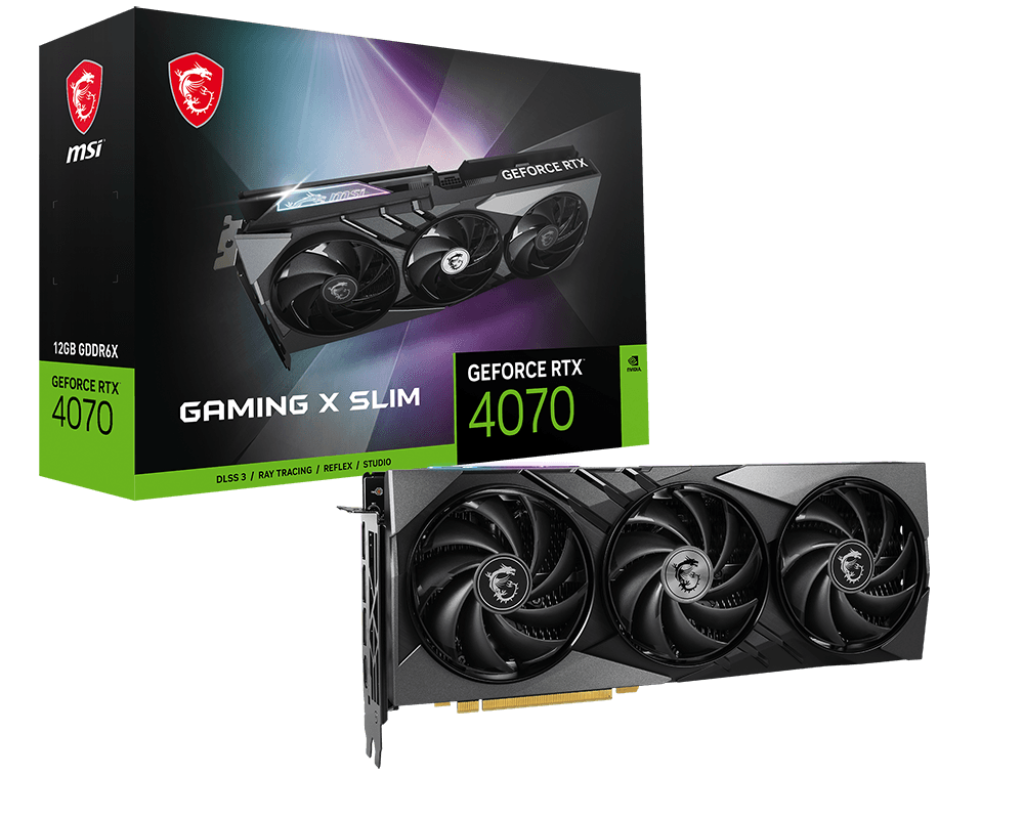 MSI GeForce RTX 4070 GAMING SLIM 12G MSI GeForce RTX 4070 GAMING SLIM 12G