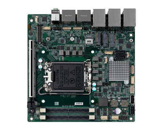 Mini-ITX with 14th/13th/12th Gen Intel® Raptor Lake-S Refresh/Raptor Lake-S/Alder Lake-S, Celeron®