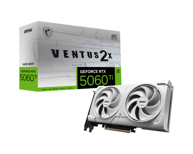 MSI GeForce RTX™ 5060 Ti 16G VENTUS 2X OC WHITE PLUS