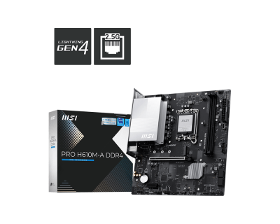 PRO H610M-A DDR4 Motherboard M-ATX - Intel 12th & 13th & 14th Gen ...